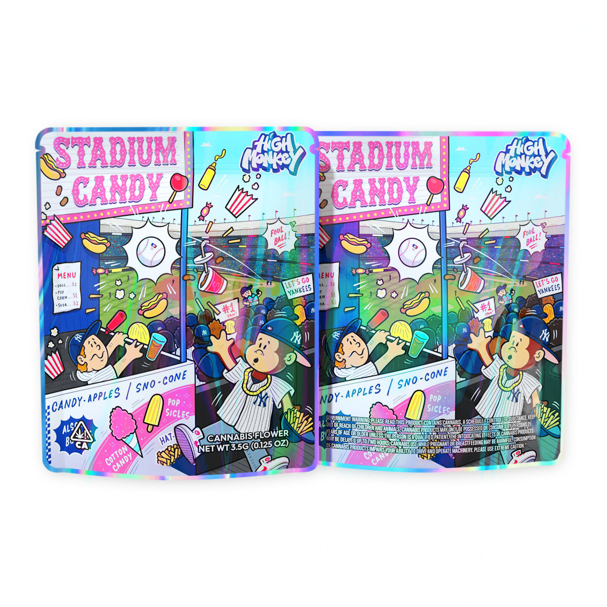 Stadium Candy Mylar Bags 3.5 Grams – Custom420bag
