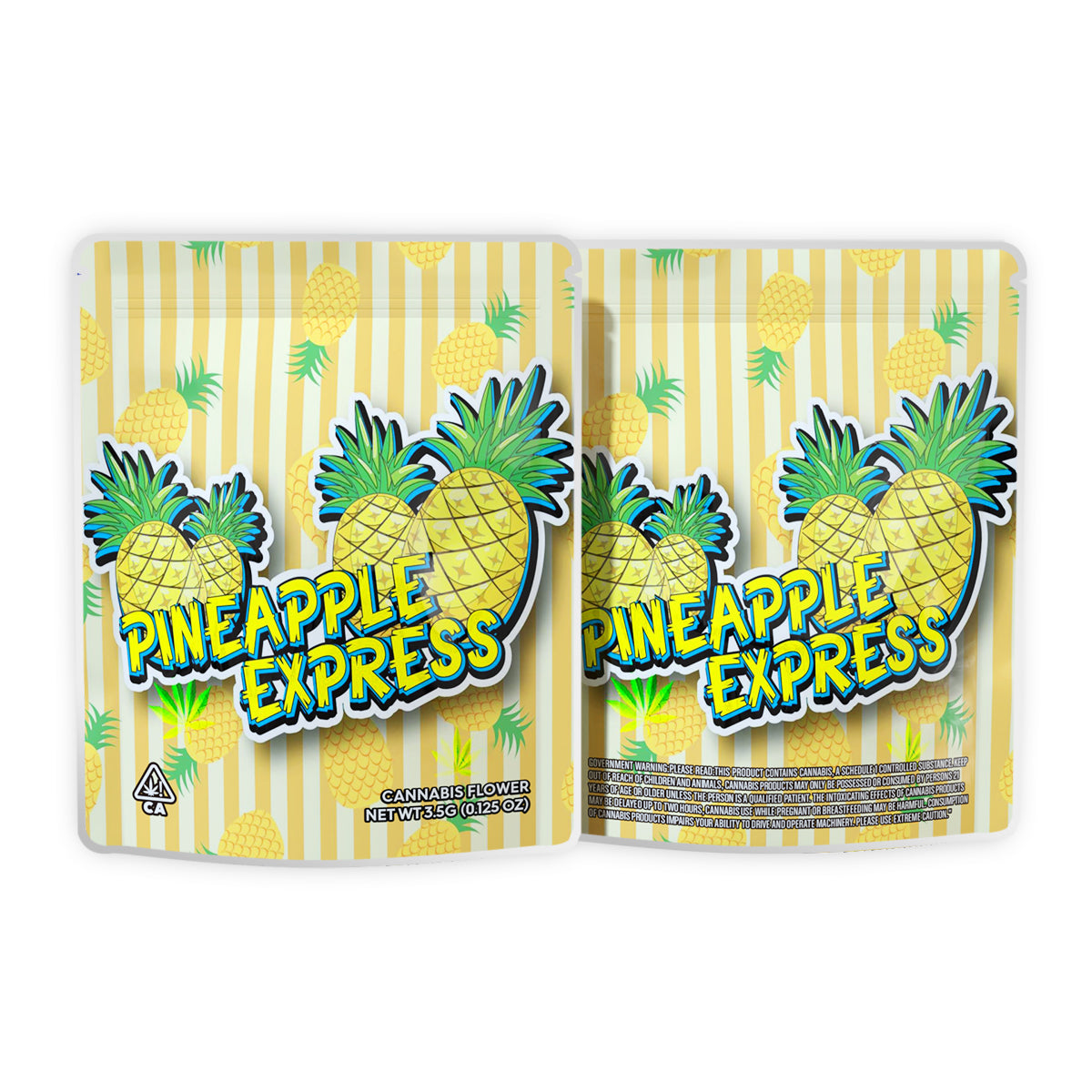 Pineapple Express Mylar Bags 3.5 Grams – Custom420bag