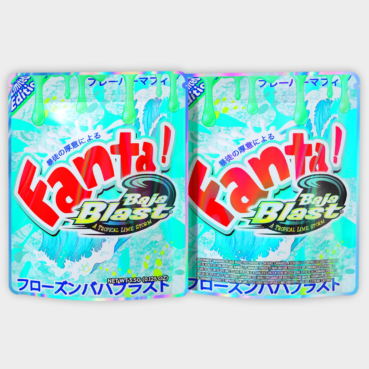 Fanta Baja Blast 3.5G Mylar Bags – Custom420bag