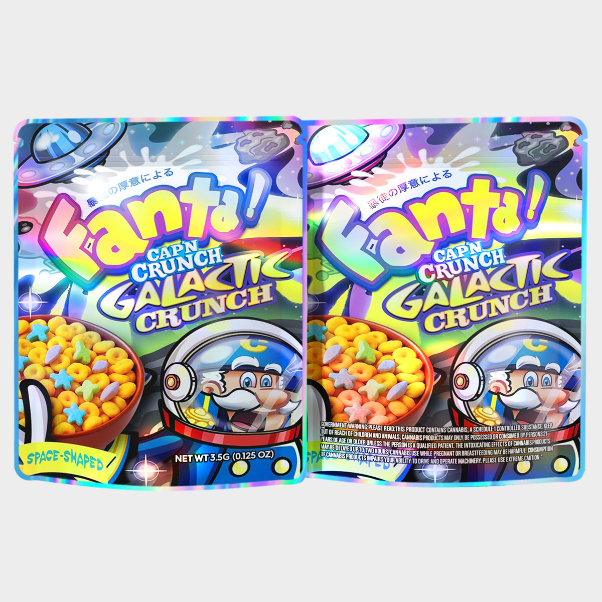 Fanta Capn Crunch Space Shaped 3.5G Mylar Bags – Custom420bag